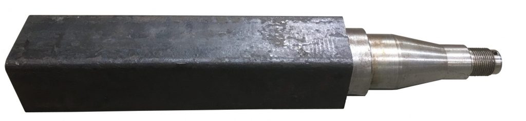 50mm Square x 16” 2 Ton Light Duty Stub c/w 1” Nut, Washer & Pin - SA ...